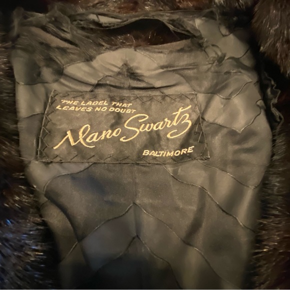 Mano Swartz | Jackets & Coats | Vintage Mano Swartz Brown Mink Paw Fur ...